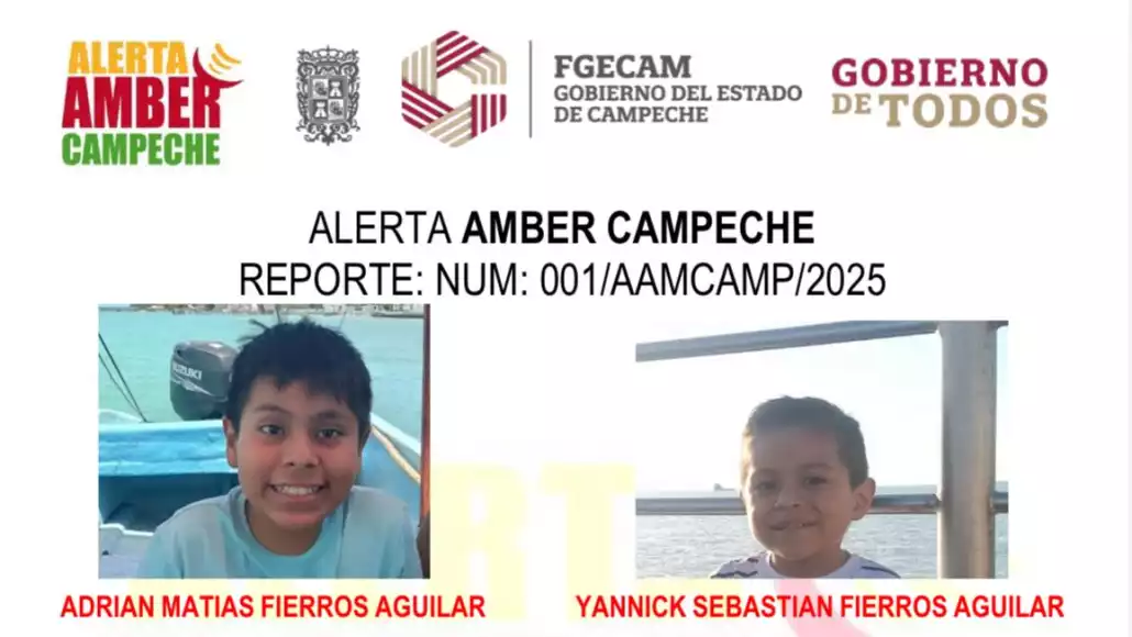 Activan Alerta Amber en Campeche por desaparición de dos menores en Ciudad del Carmen - PorEsto
