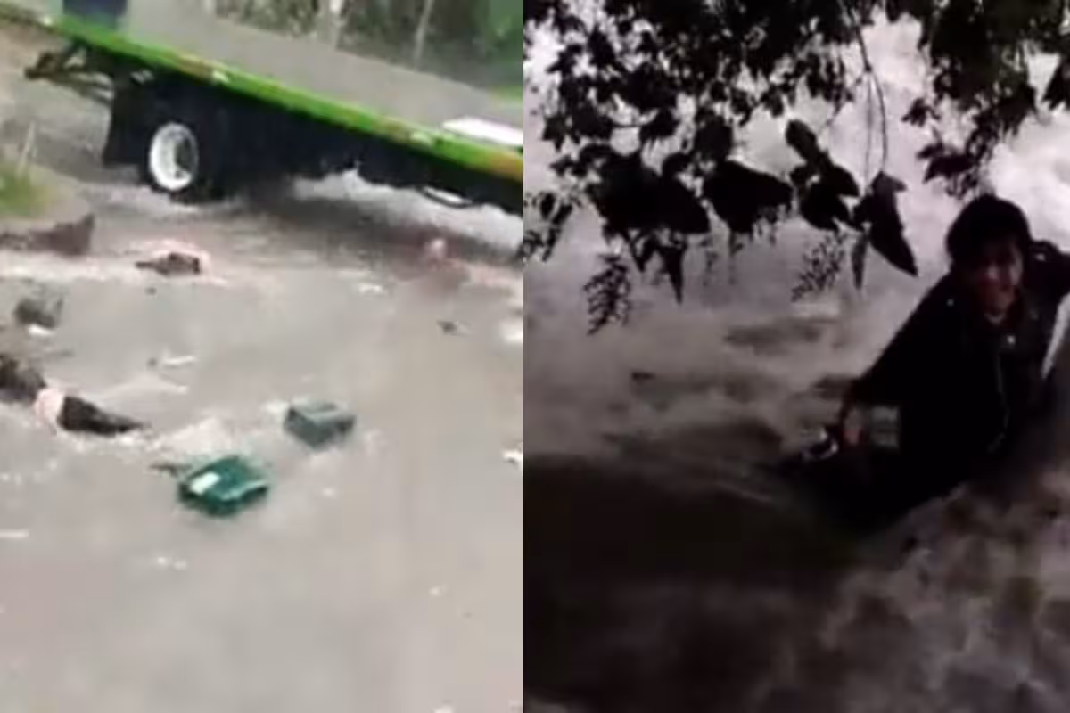 Joven es arrastrada por la corriente tras fuertes lluvias en ...