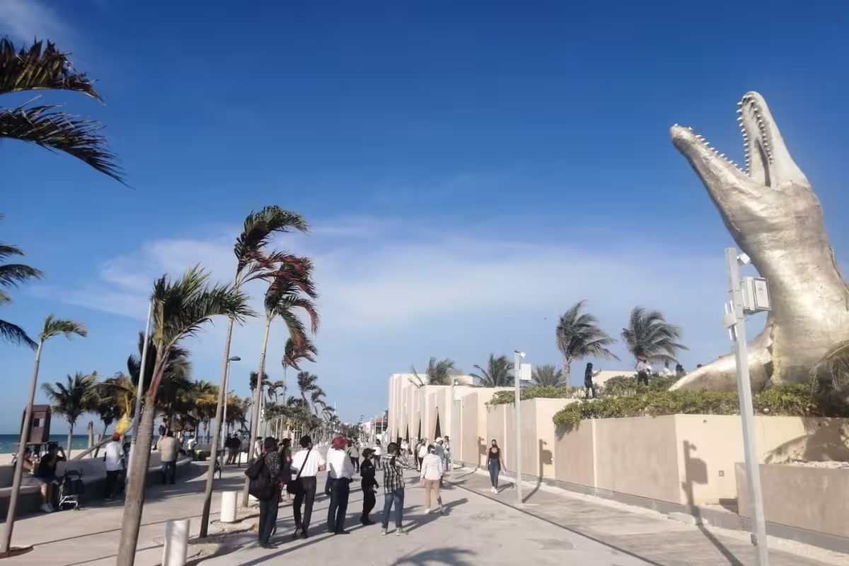 Inauguran tercera etapa del nuevo malecón de Progreso, Yucatán: EN VIVO ...