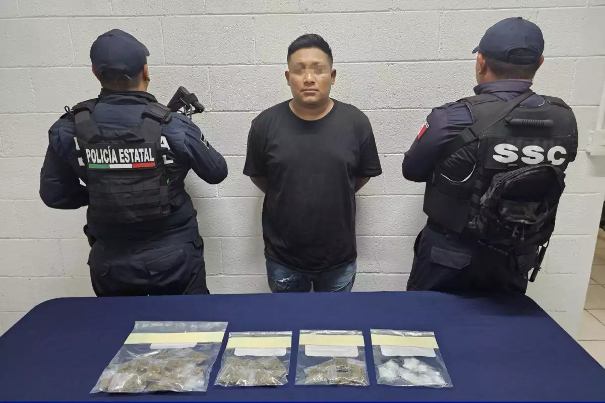 Por posesión de presunta droga, detienen a un hombre en la colonia ...