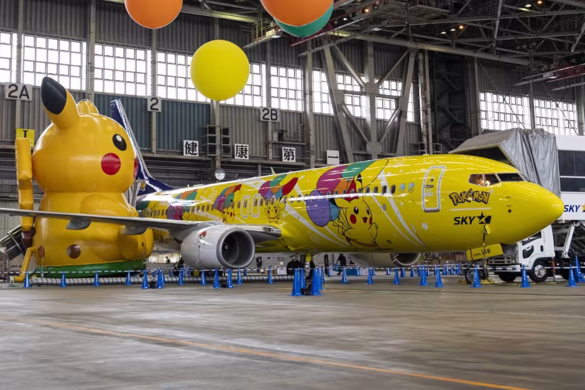 Avión Pikachu da su primer vuelo desde Japón: VIDEO - PorEsto
