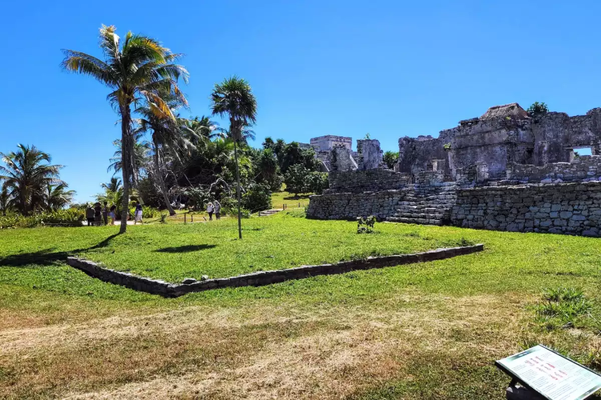 Zona arqueológica de Tulum, en Quintana Roo, el tercer recinto con ...