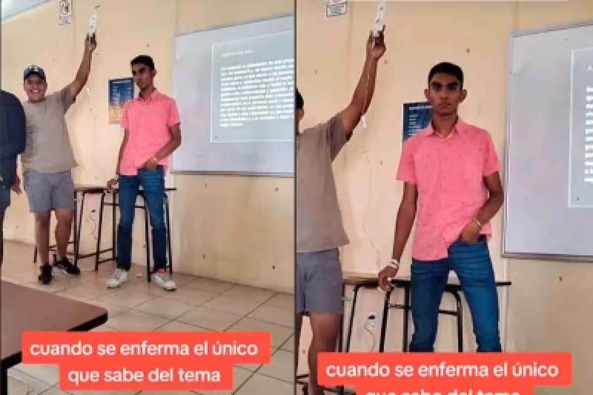 ¿Ejemplo a seguir? Estudiante expone en clase enfermo y con suero ...