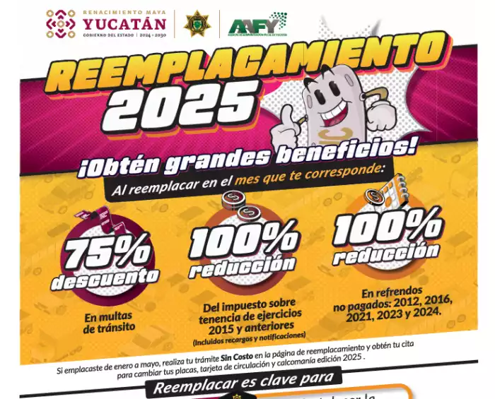 Reemplacamiento Yucatán 2025: Todo lo que necesitas saber para ahorrar al máximo - PorEsto