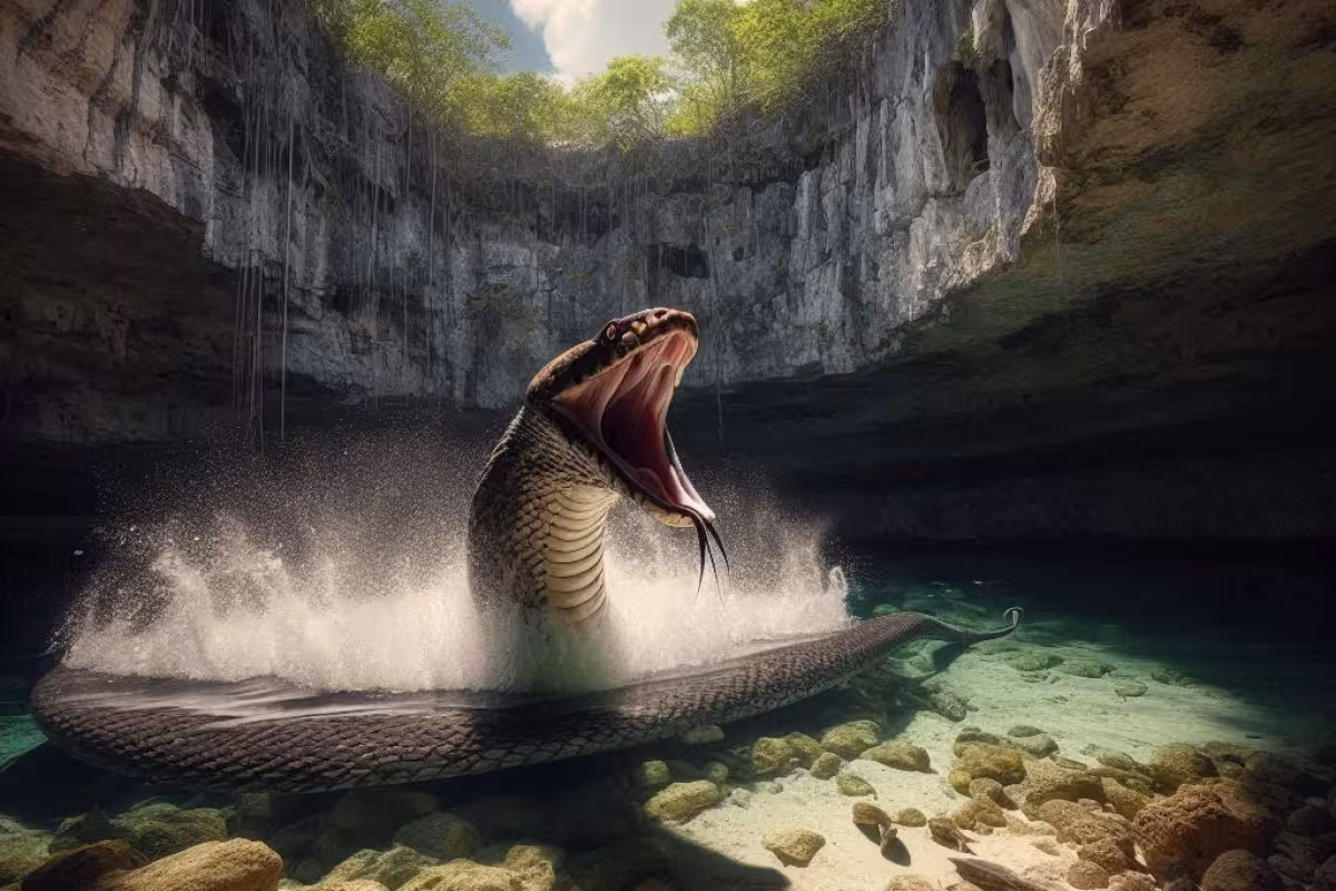 Tsukán, la enorme serpiente que resguarda los cenotes de Yucatán - PorEsto