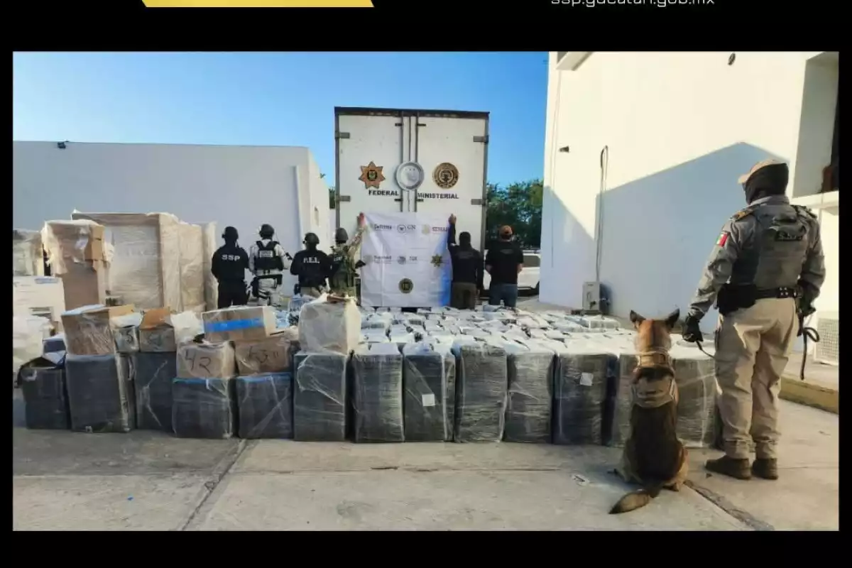 Interceptan en Mérida un cargamento de droga valuado en 69 millones de ...