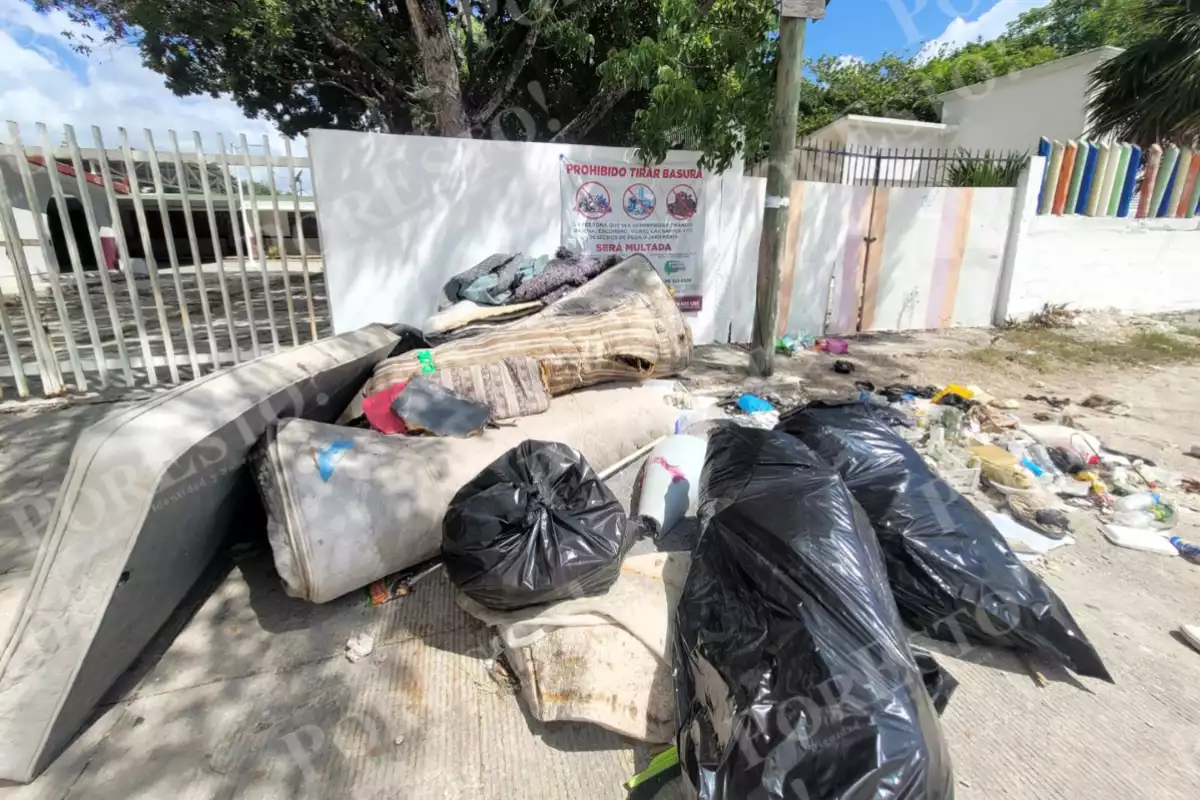Escuela y basurero: Reportan acumulación de deshechos afuera de la ...