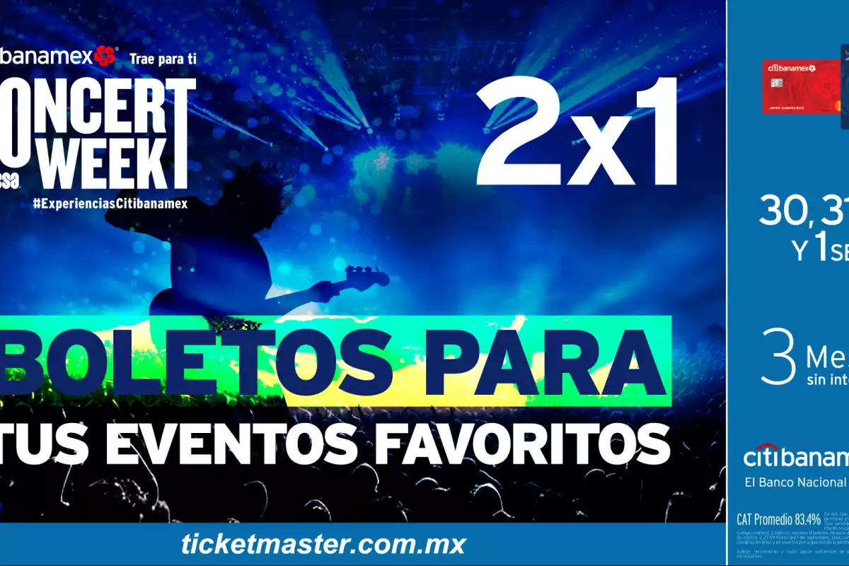 Ticketmaster 2x1 concert week: Estas son las ofertas de la semana para comprar boletos de ...