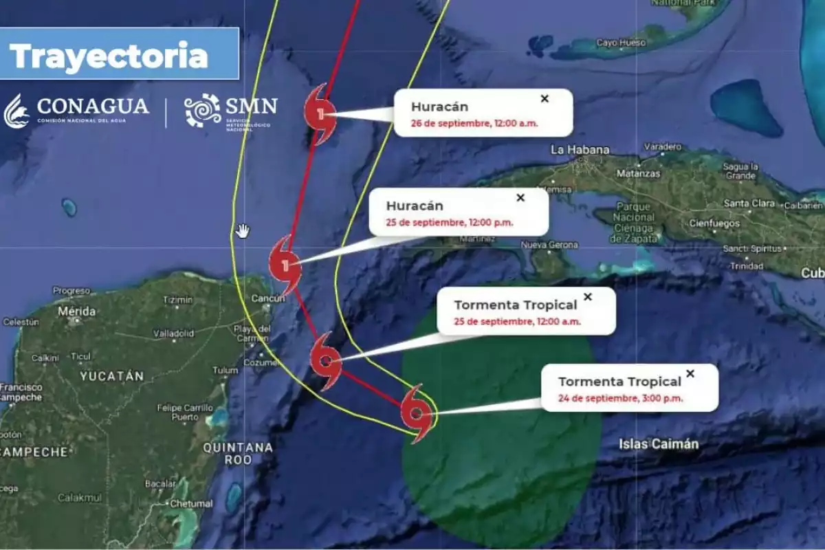 Pasará como huracán categoría 1 la tormenta tropical Helene frente a Quintana Roo - PorEsto