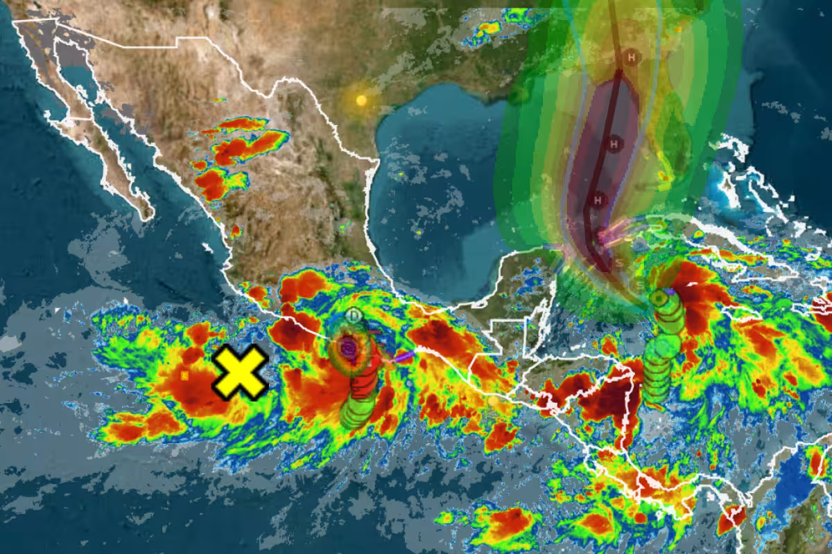 Mapa: Trayectoria en vivo del Huracán John y Tormenta Nine - PorEsto