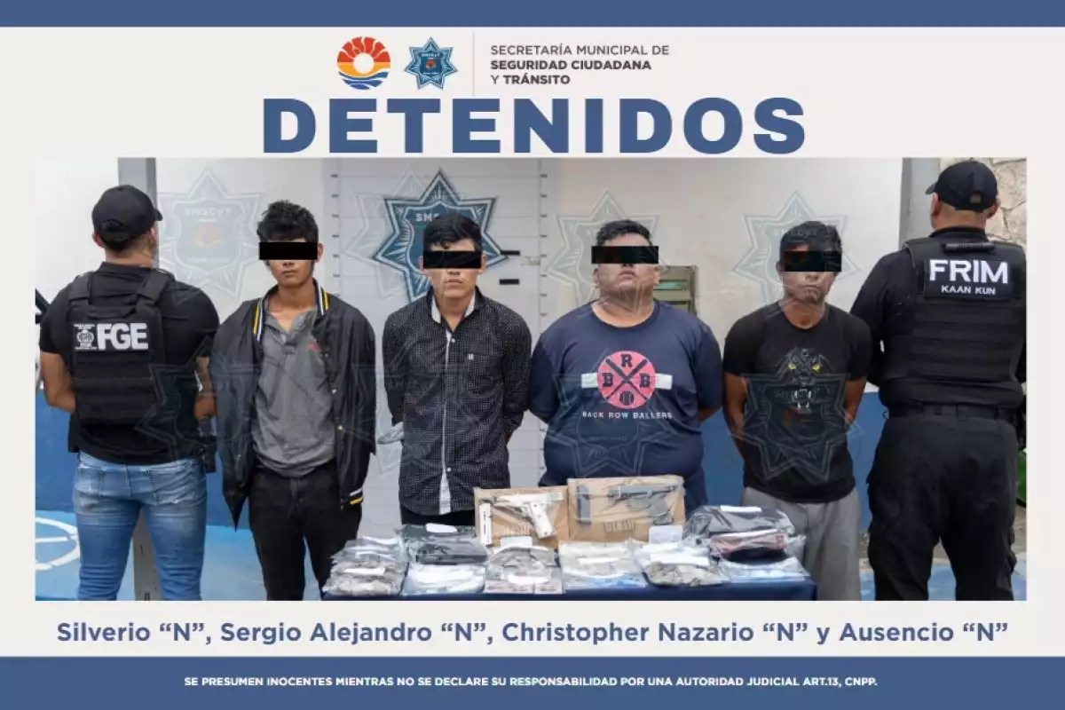 Detienen a cuatro hombres con más de 400 bolsas con presunta droga y ...