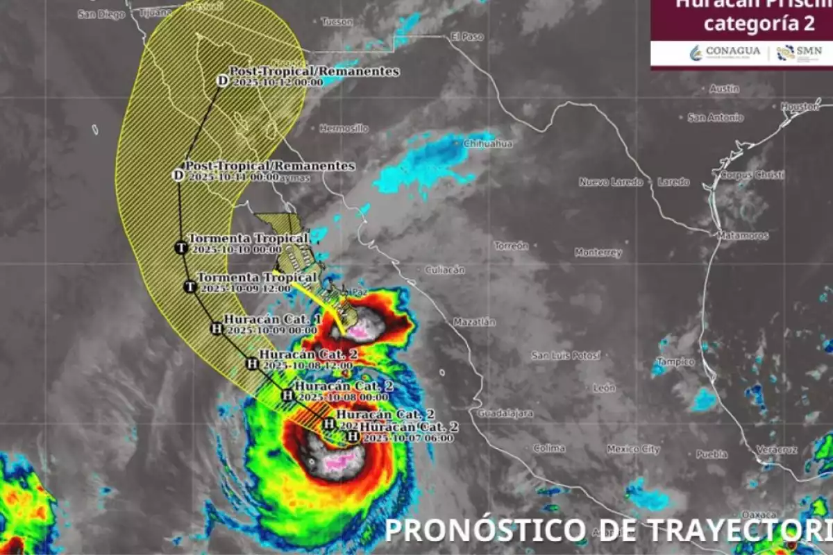 Suspenden clases en Los Cabos y La Paz por Huracán “Priscilla”; se intensifica a categoría 2 ...