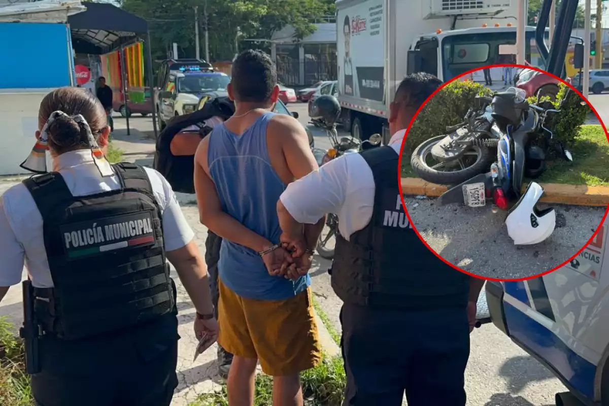 Detienen a conductor ebrio en Carmen tras atropellar a dos trabajadores ...